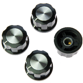 Tandy - 26.8mm Hexagonal Knob With Aluminium Insert (4pk)