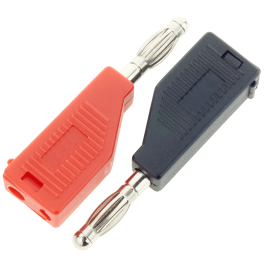 Tandy - 4mm Stackable Banana plugs (2pk)