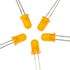 Tandy - 5mm Orange LED (5pk)