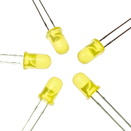 Tandy - 5mm Yellow LED (5pk)