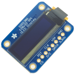 Tandy - Adafruit Monochrome 128x32 SPI OLED Graphic Display
