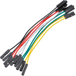 Tandy - 100mm Female to Female Jumper Wires (10pk)